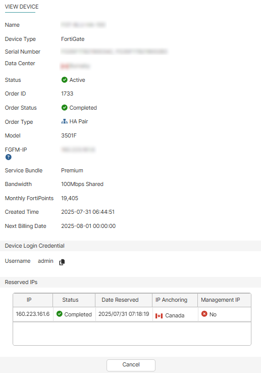 Viewing device details | FortiGate-as-a-Service | Fortinet Document Library