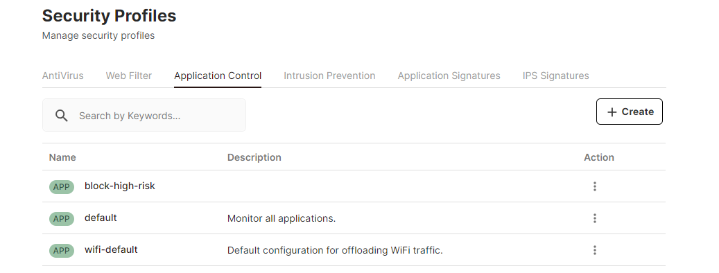 Application Control | Overlay-as-a-Service 24.3.0 | Fortinet Document ...