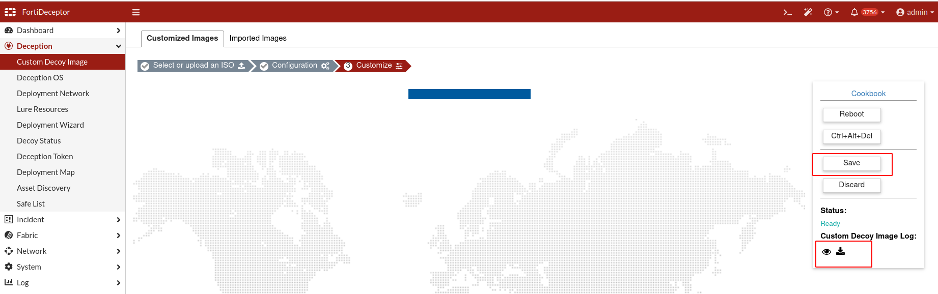 2. Customize the OS image | FortiDeceptor 6.0.0 | Fortinet Document Library