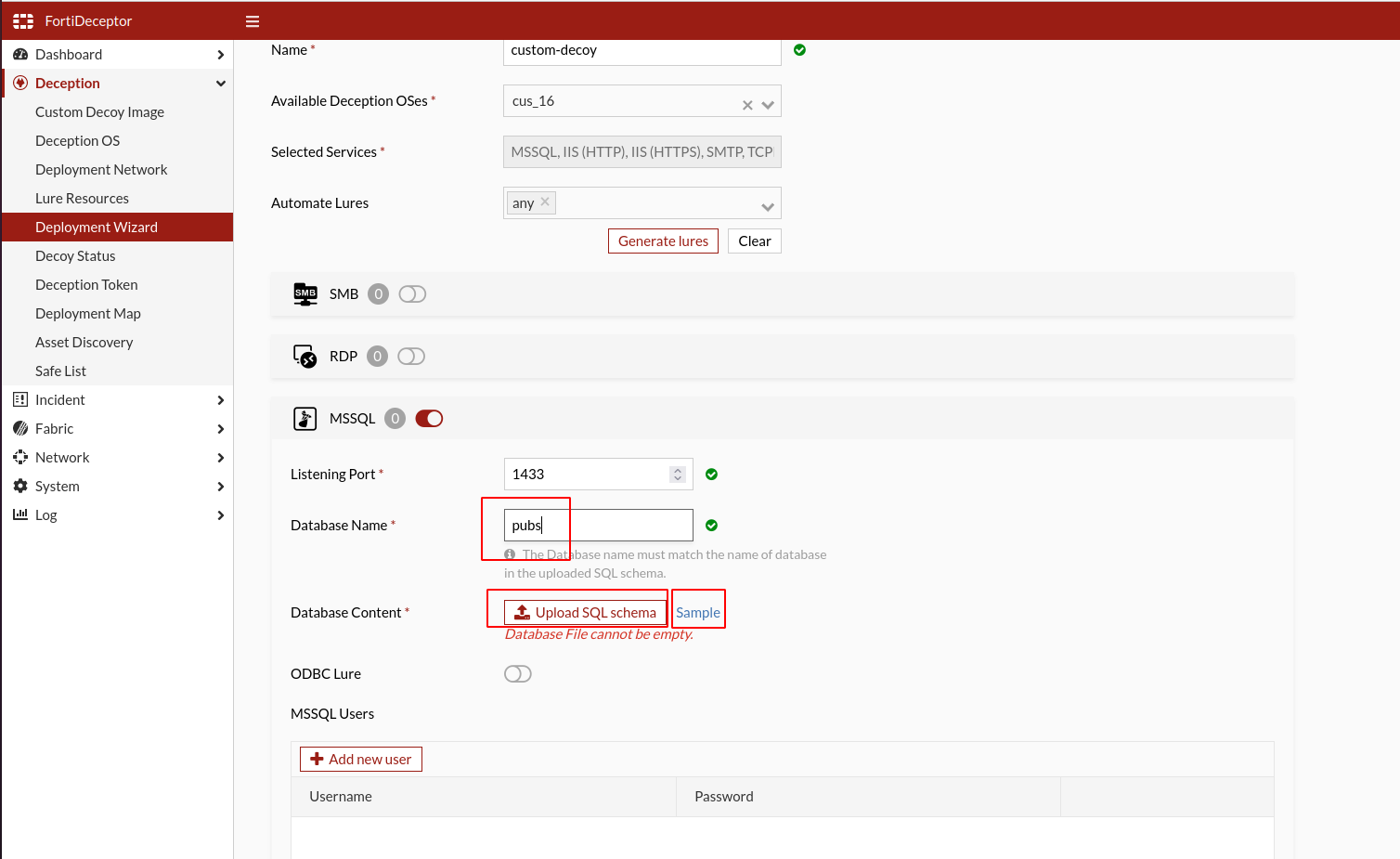 3. Use the custom images | FortiDeceptor 6.0.0 | Fortinet Document Library