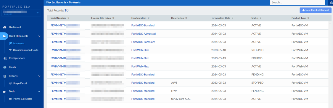 Flex-VM license | FortiADC Public Cloud | Fortinet Document Library