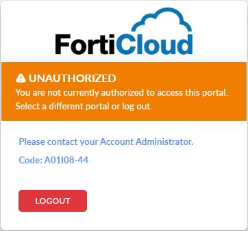 No access pages | FortiCloud Services 25.3.0 | Fortinet Document Library