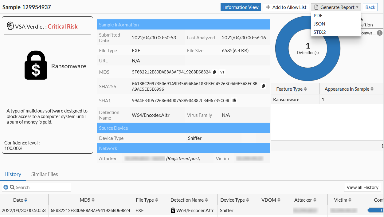 Managing FortiNDR disk usage | FortiNDR 7.2.1