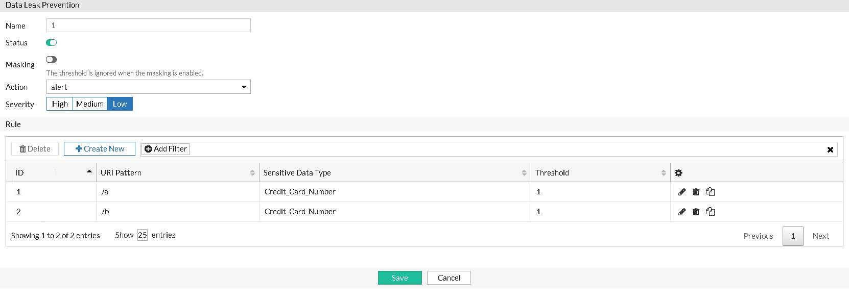 Configuring a Data Leak Prevention policy | FortiADC 7.4.1 | Fortinet ...