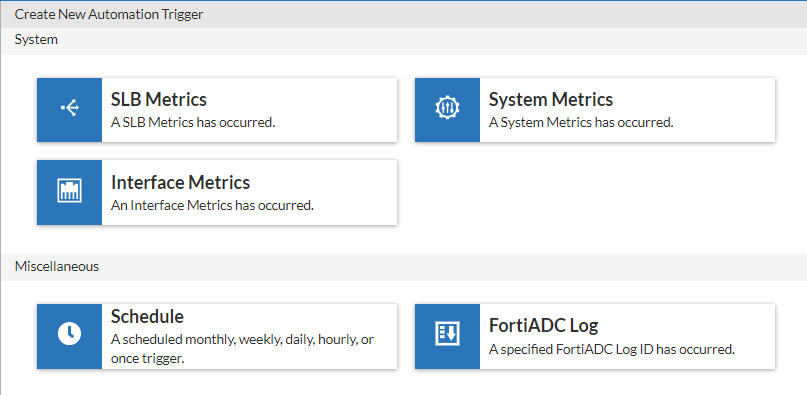 Configuring Automation Triggers | FortiADC 7.4.1 | Fortinet Document ...