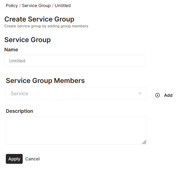 Creating a service group | Overlay-as-a-Service 24.2.0 | Fortinet ...
