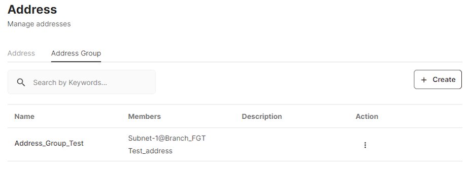 Address | Overlay-as-a-Service 24.2.0 | Fortinet Document Library