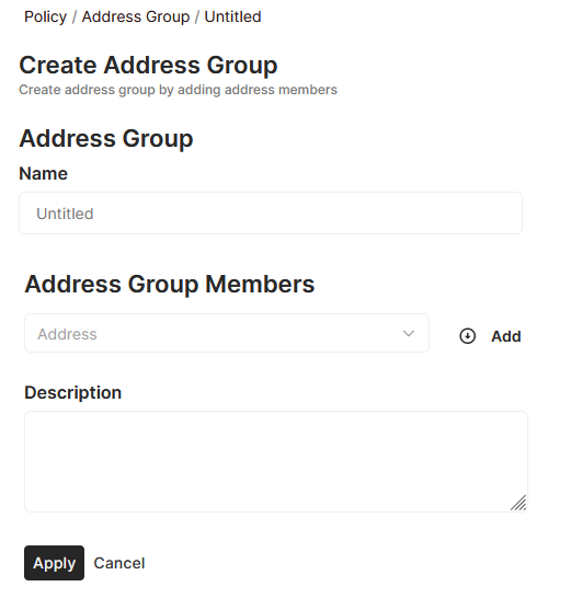 Creating an address group | Overlay-as-a-Service 24.2.0 | Fortinet ...