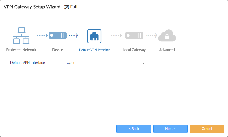 Configuring a full mesh VPN topology within a VPN console ...