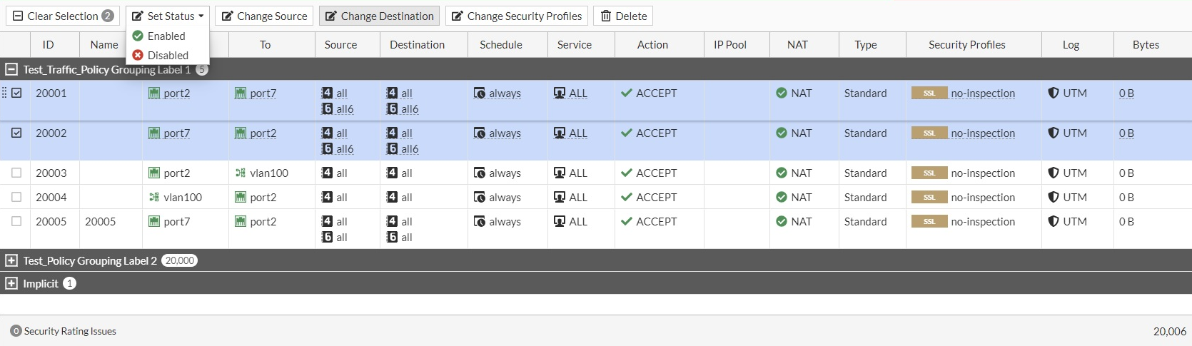 Firewall policy | FortiGate / FortiOS 7.4.6 | Fortinet Document Library