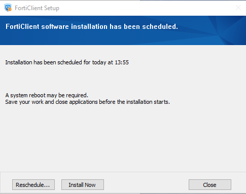 Upgrading FortiClient | FortiClient 7.4.3 | Fortinet Document Library