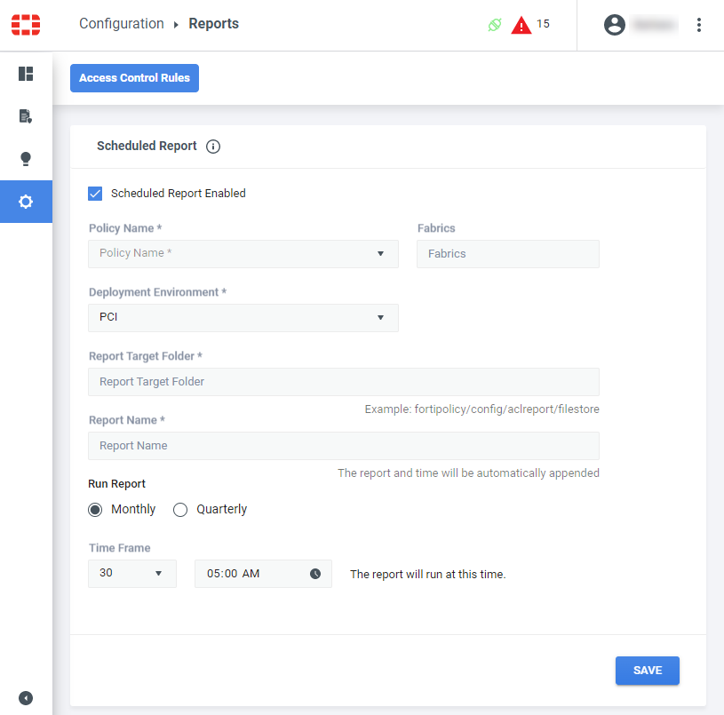 Reports | FortiPolicy 7.2.4