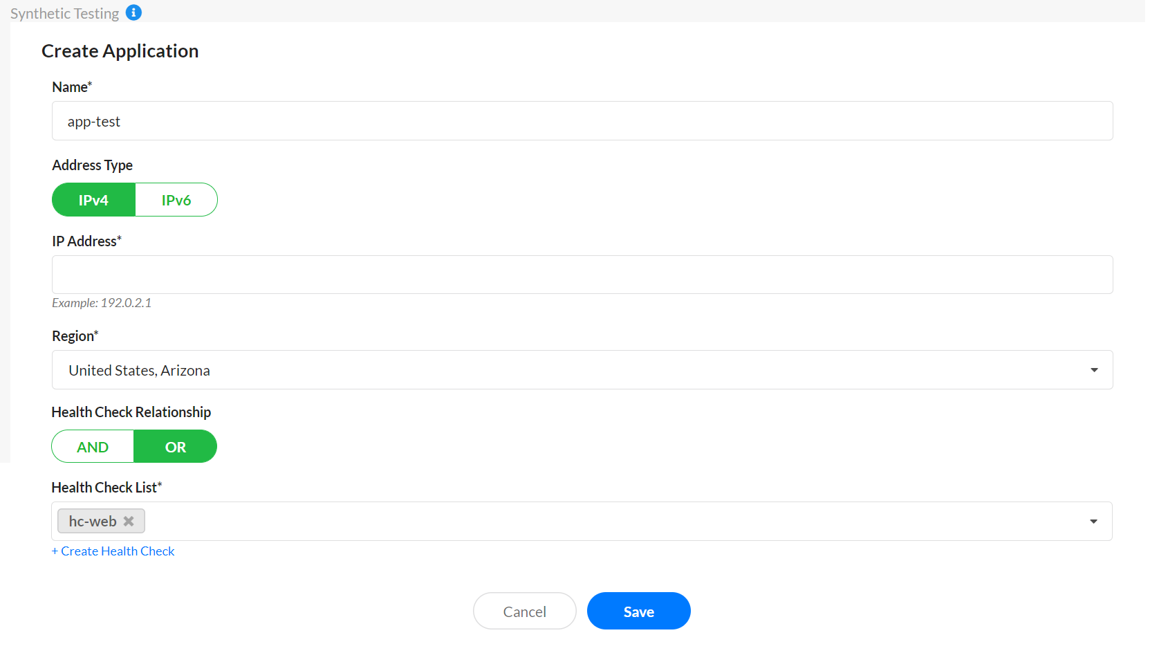 How to set up synthetic testing for multisite applications | FortiGSLB ...