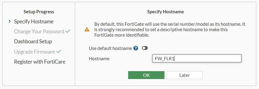 Completing the FortiGate Setup wizard | FortiGate / FortiOS 7.0.0 | Fortinet Document Library