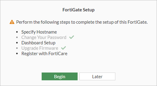 Completing the FortiGate Setup wizard | FortiGate / FortiOS 7.0.0 ...