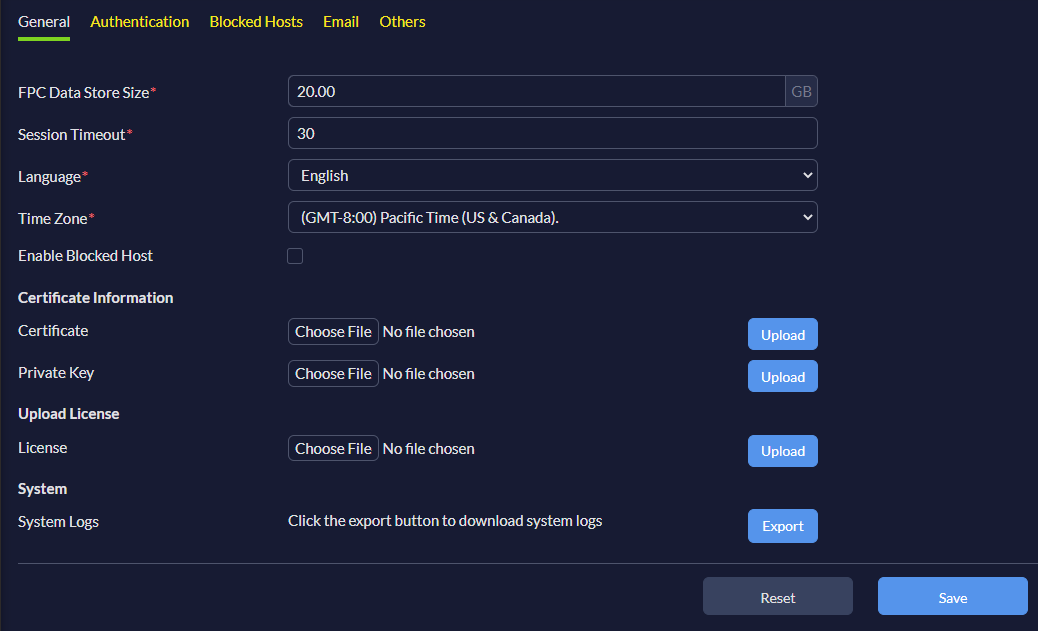 Color scheme options | FortiPortal 7.4.3 | Fortinet Document Library