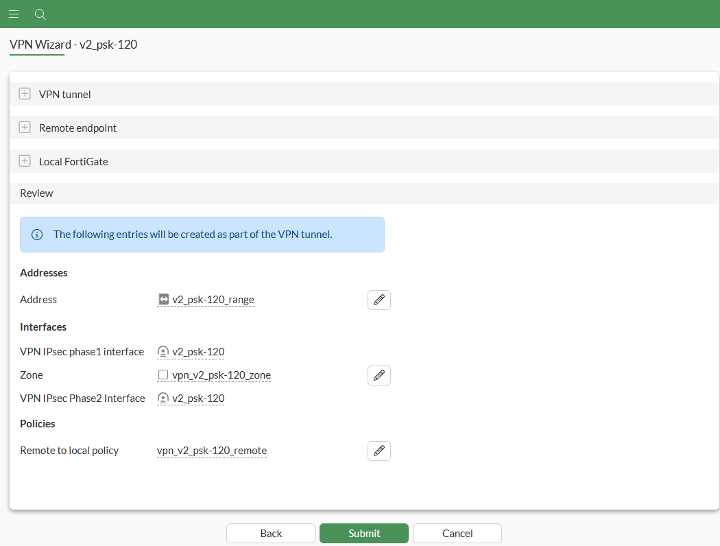 Dialup IPsec VPN using custom TCP port | FortiGate / FortiOS 7.6.1 ...