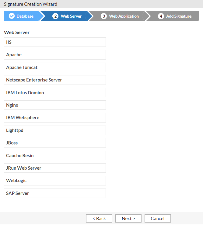 Using the Signature Creation Wizard | FortiADC 7.4.7 | Fortinet Document Library