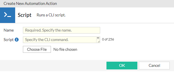 Configuring Automation Actions | FortiADC 7.4.7 | Fortinet Document Library