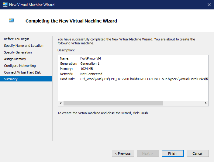 Create the FortiProxy‑VM | FortiProxy Private Cloud 7.6.0 | Fortinet ...