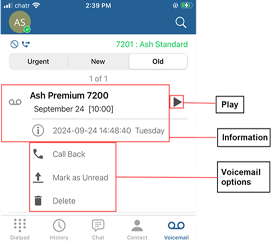 Managing voicemail | FortiFone | Fortinet Document Library