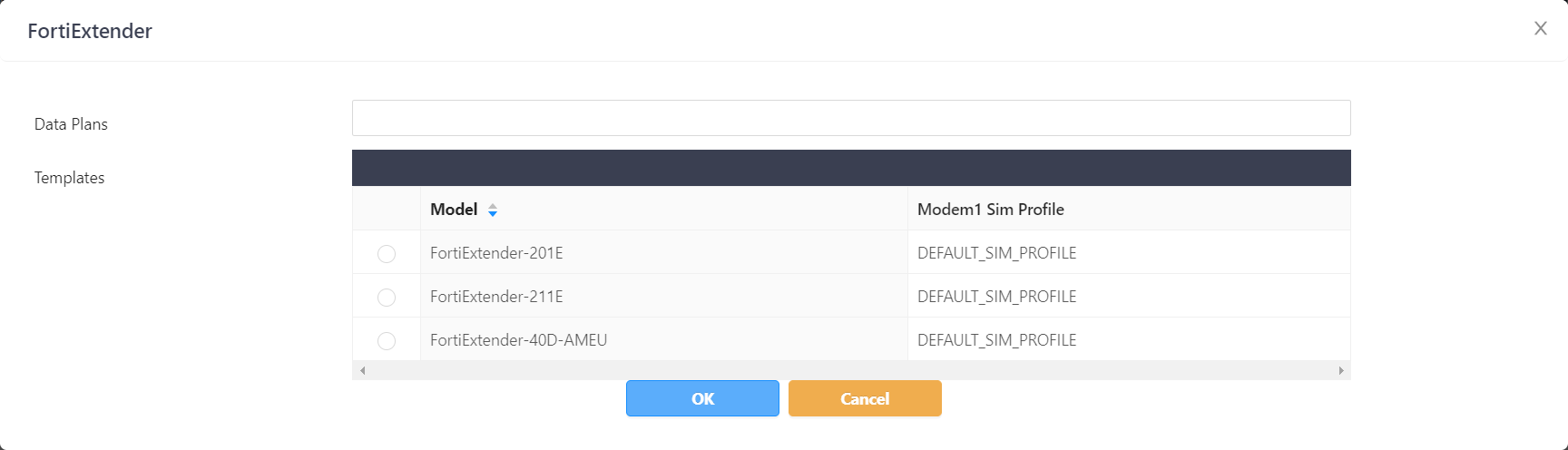 Creating profiles with FortiExtender WAN ports | FortiManager 7.0.0