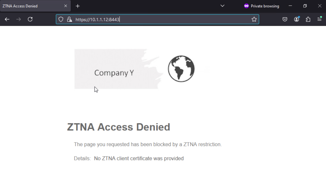 Custom replacement message for ZTNA virtual hosts | FortiProxy 7.6.2 | Fortinet Document Library