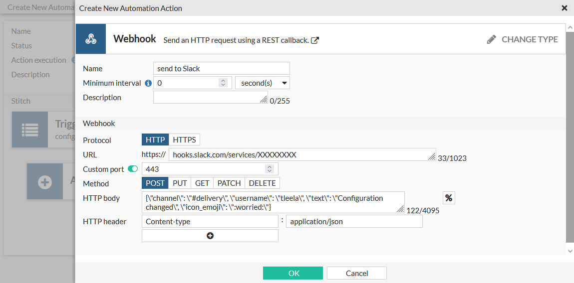 Slack integration webhook | FortiProxy 7.6.2 | Fortinet Document Library