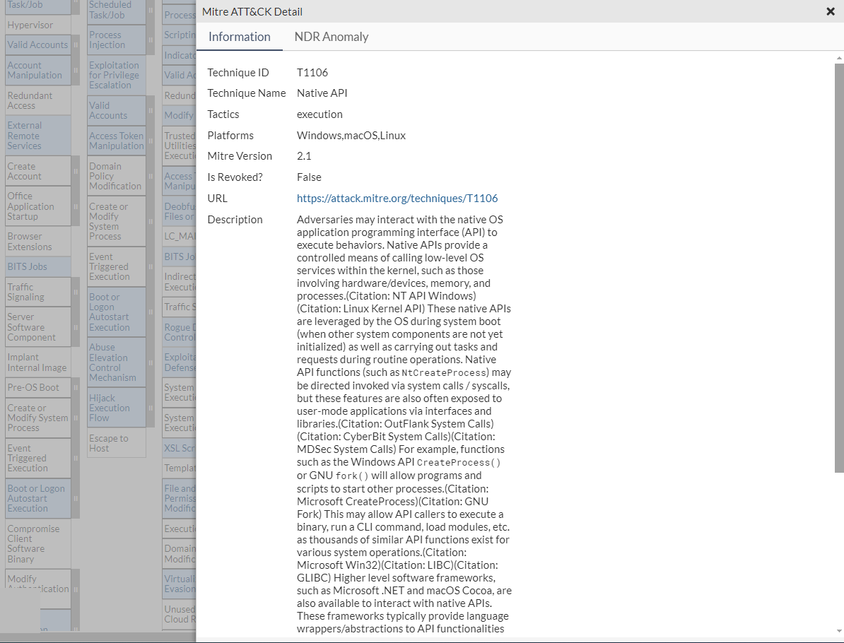 MITRE ATT&CK | FortiNDR 7.4.8 | Fortinet Document Library