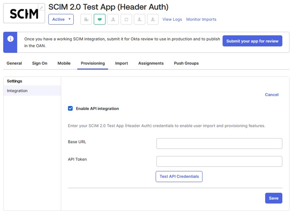 Demo: Configure Okta as SCIM client | FortiToken Cloud 24.2.a | Fortinet Document Library