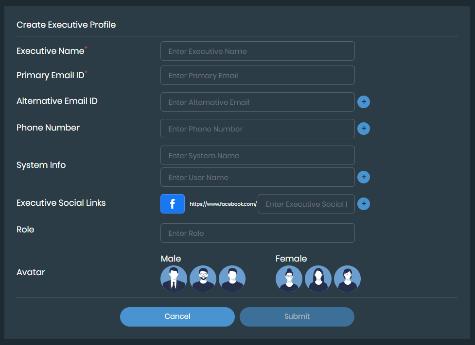 Adding executive profiles | FortiRecon 24.4.b | Fortinet Document Library