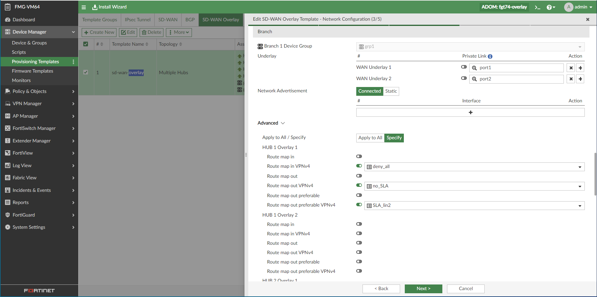 Traffic segmentation over a single overlay is supported in the SD-WAN ...
