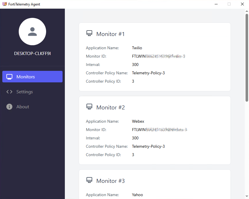 Application and network performance monitoring with FortiTelemetry 7.6. ...