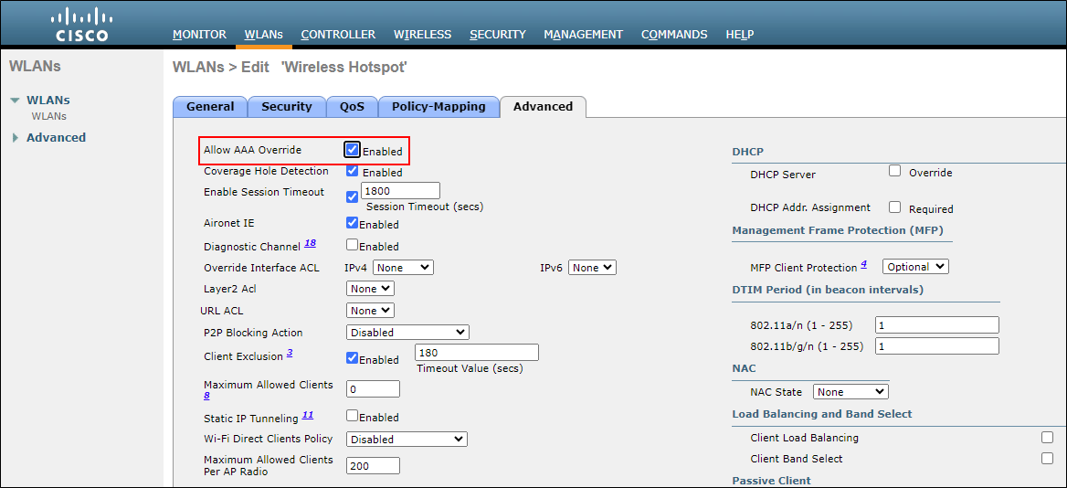 Configuring SSID | FortiGuest 1.3.1 | Fortinet Document Library