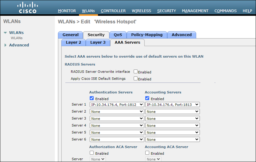 Configuring SSID | FortiGuest 1.3.1 | Fortinet Document Library