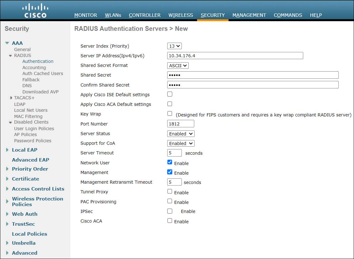 Adding FortiGuest as an Authentication Server | FortiGuest 1.3.1 | Fortinet Document Library
