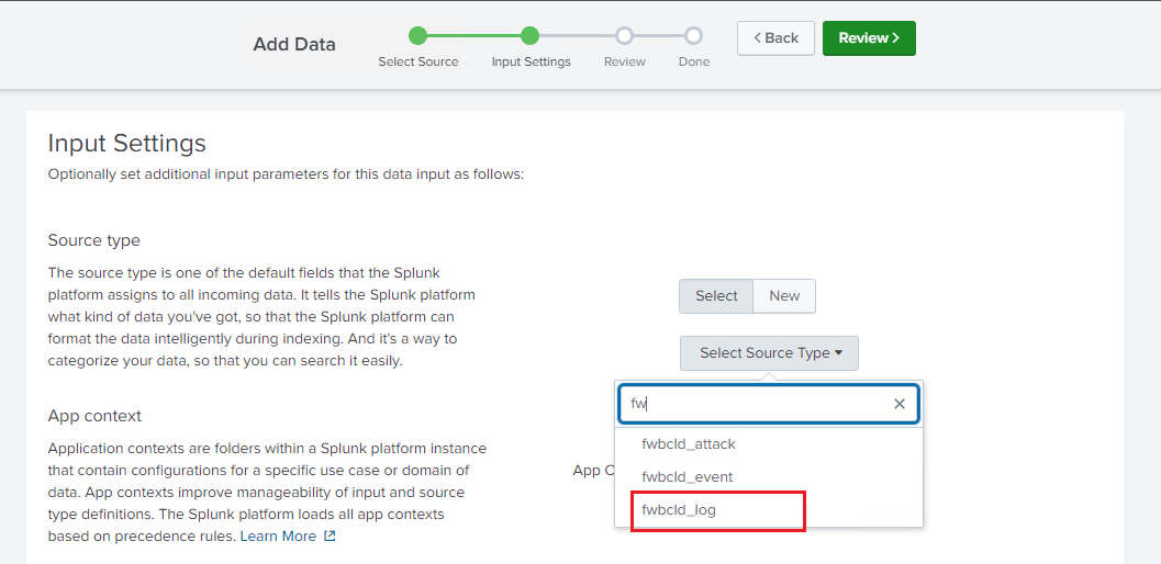 FortiWeb Cloud and Splunk | FortiWeb Cloud 23.4.0 | Fortinet Document Library