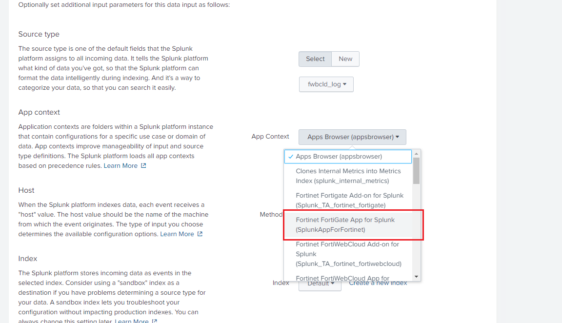 FortiWeb Cloud and Splunk | FortiWeb Cloud 23.4.0 | Fortinet Document ...