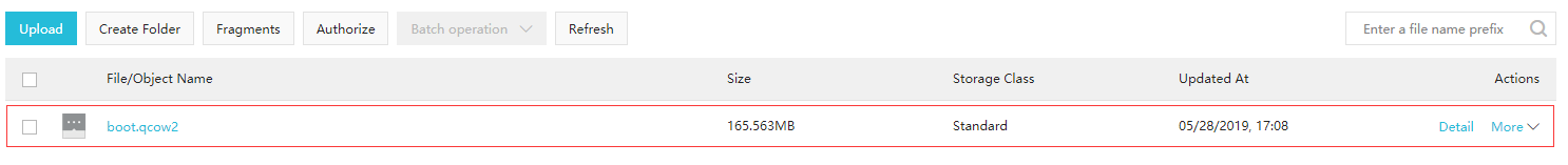 Uploading image file to Object Storage Service | FortiWeb Public Cloud | Fortinet Document Library
