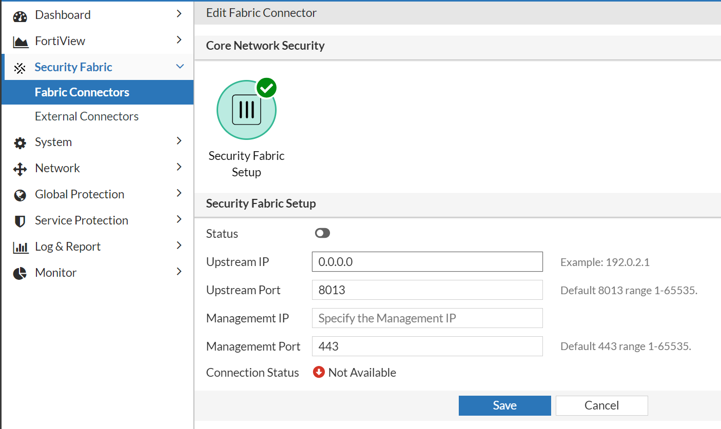 Fabric Connectors | FortiDDoS-F 7.0.4 | Fortinet Document Library