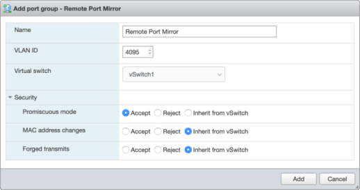 Monitoring intra-VM and external mirrored traffic using promiscuous ...