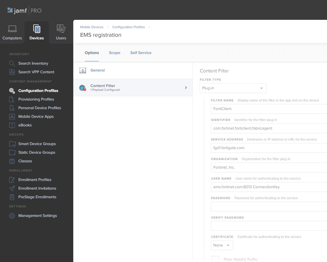 Configuring Jamf integration | FortiClient 7.2.0
