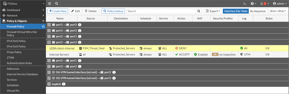 FortiGate Methods to Utilize the Feed | FortiSIEM 7.2.4 | Fortinet ...