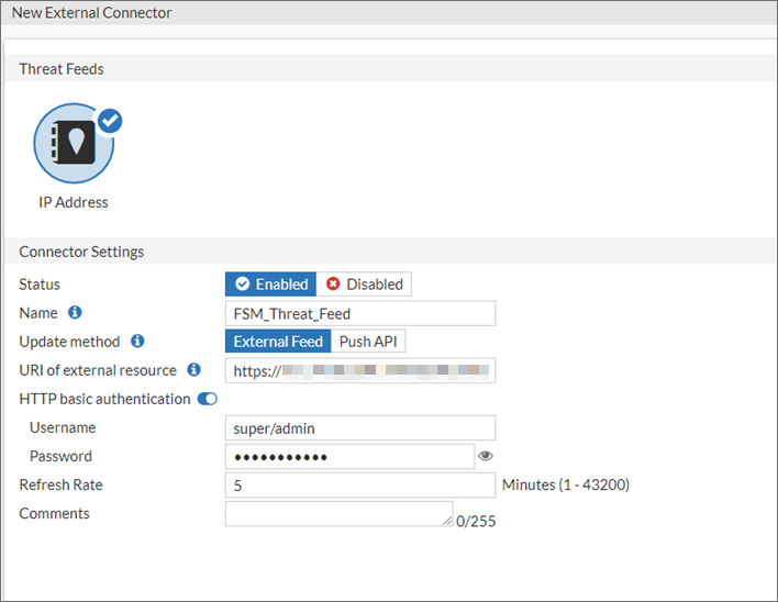 Integrate Watchlists into FortiGate | FortiSIEM 7.2.4 | Fortinet ...