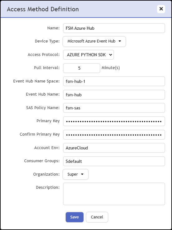 Microsoft Azure Event Hub | FortiSIEM 7.2.0 | Fortinet Document Library