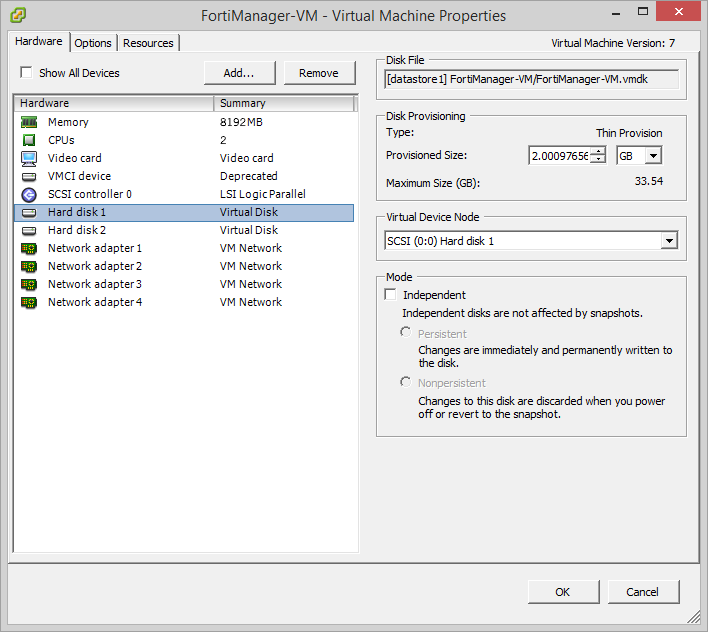 FortiManager VM on VMware | FortiManager Private Cloud 6.0.0 | Fortinet ...
