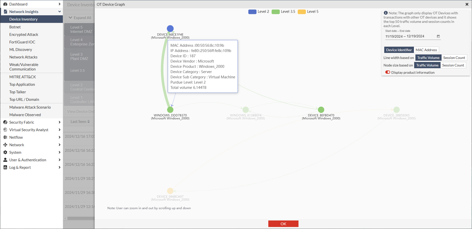 OT Devices | FortiNDR 7.6.0 | Fortinet Document Library