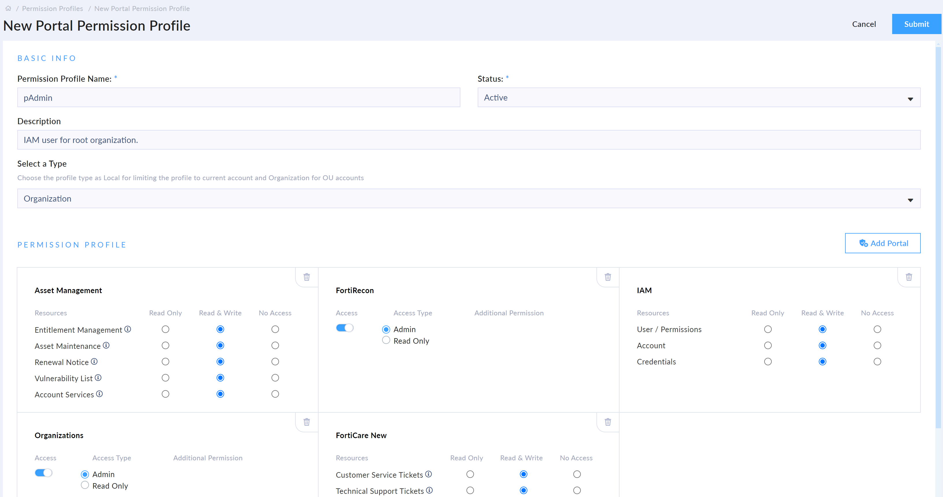 Creating a pAdmin account | FortiRecon 24.4.a | Fortinet Document Library