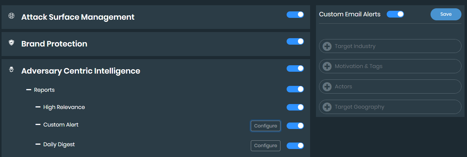 Customizing notifications | FortiRecon 24.4.a | Fortinet Document Library