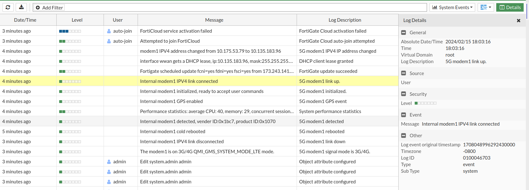 Syslog | FortiGate / FortiOS 7.0.15 | Fortinet Document Library